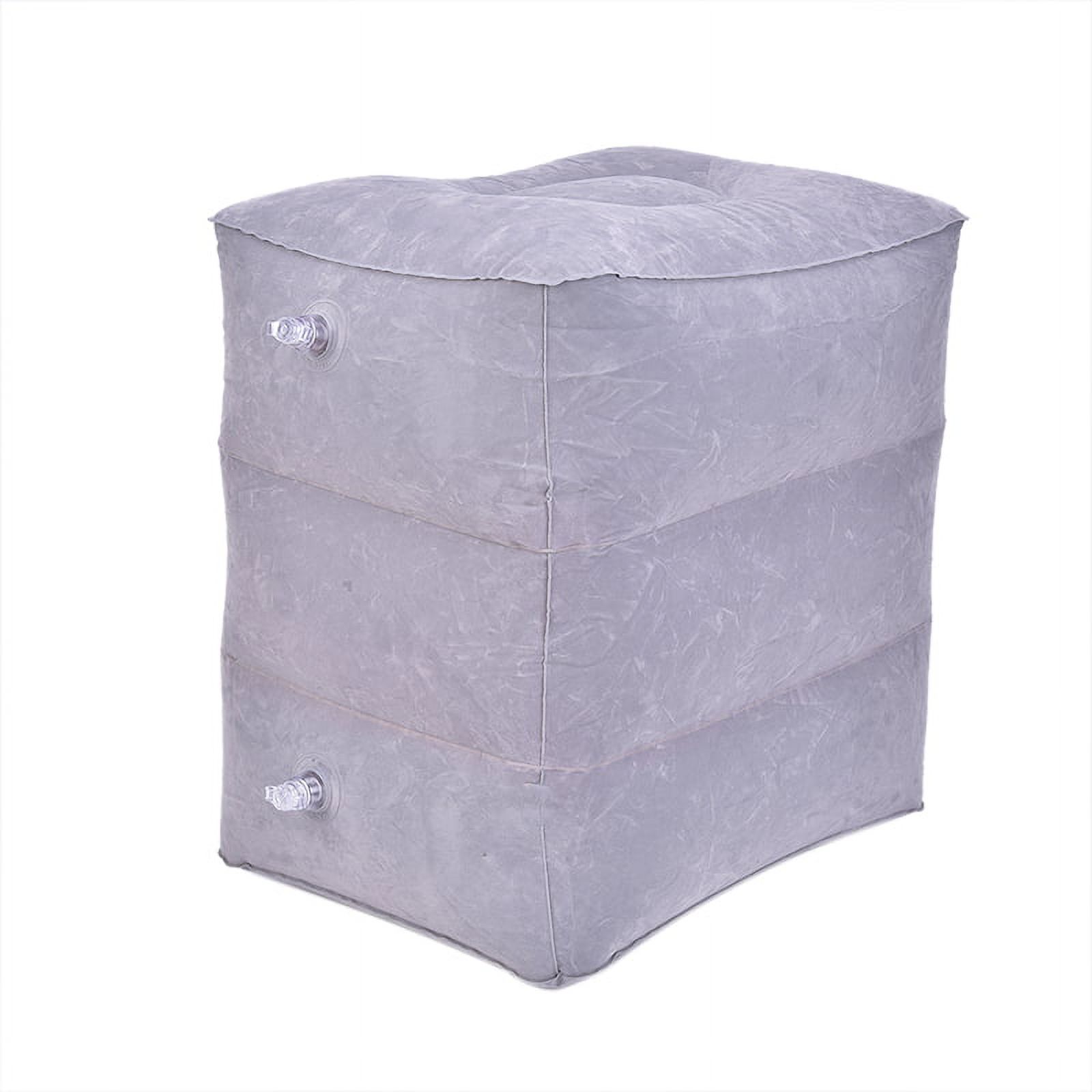 Inflatable Portable Travel Footrest Pillow Plane Train Kids Bed Foot ...