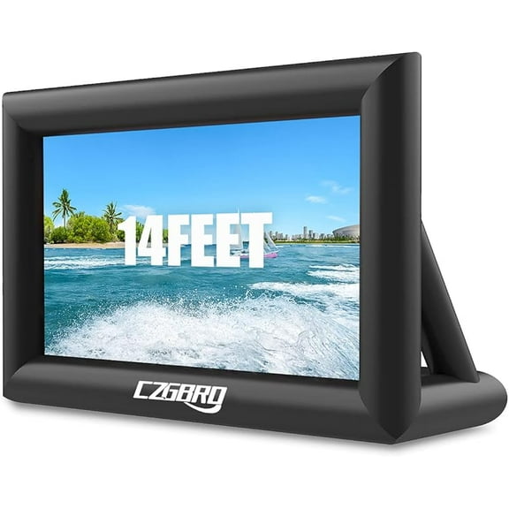 Inflatable Projector Screen, 16FT Blow Up Movie Screen Outdoor ...