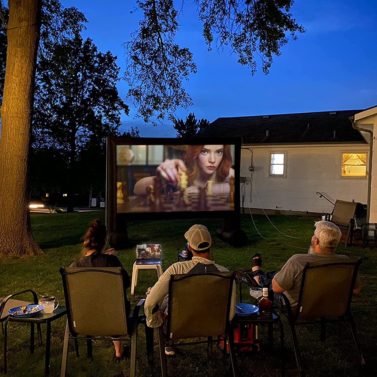 Inflatable Projector Screen 15ft Inflatable Movie Screen Outdoor with ...