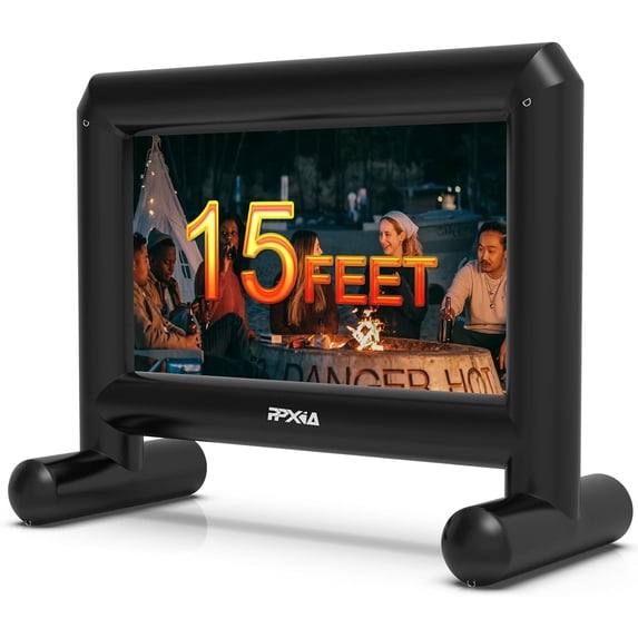 Inflatable Projector Screen for Outside 15ft Blow Up Movie Screen ...