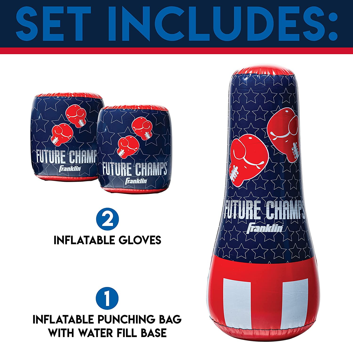 Inflatable Punching Bag & Bopper Glove Set for Kids & Toddlers ...