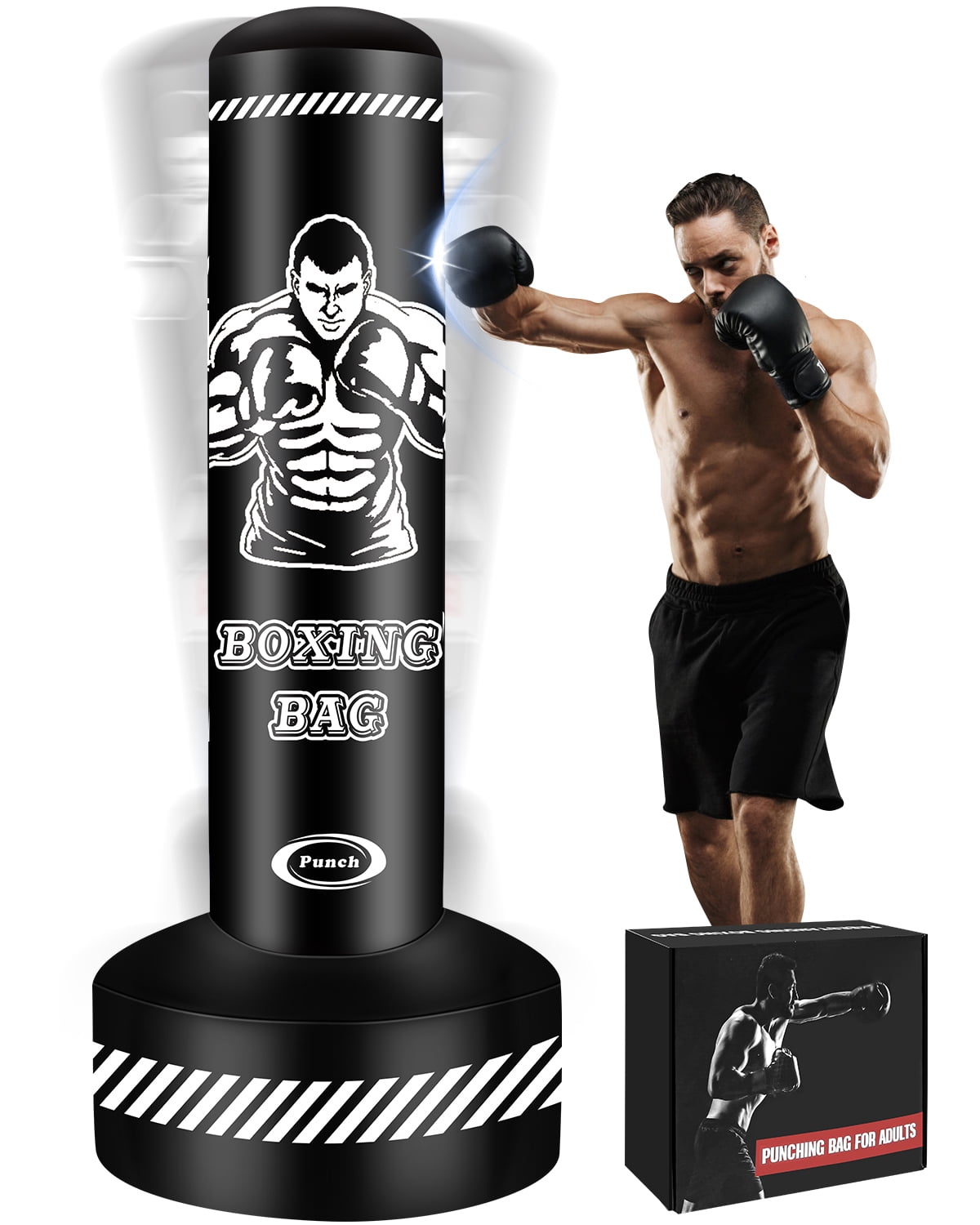 Inflatable Punching Bags for Kids and Adults Boxing - Walmart.com