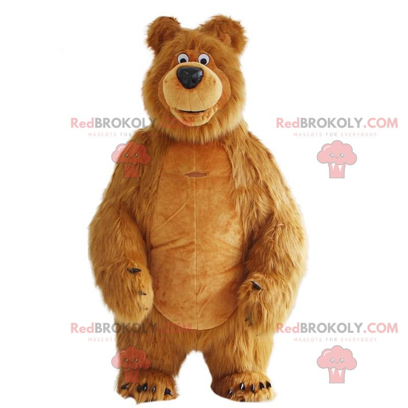 Inflatable REDBROKOLY mascot of the Bear, the famous bear in Masha and ...