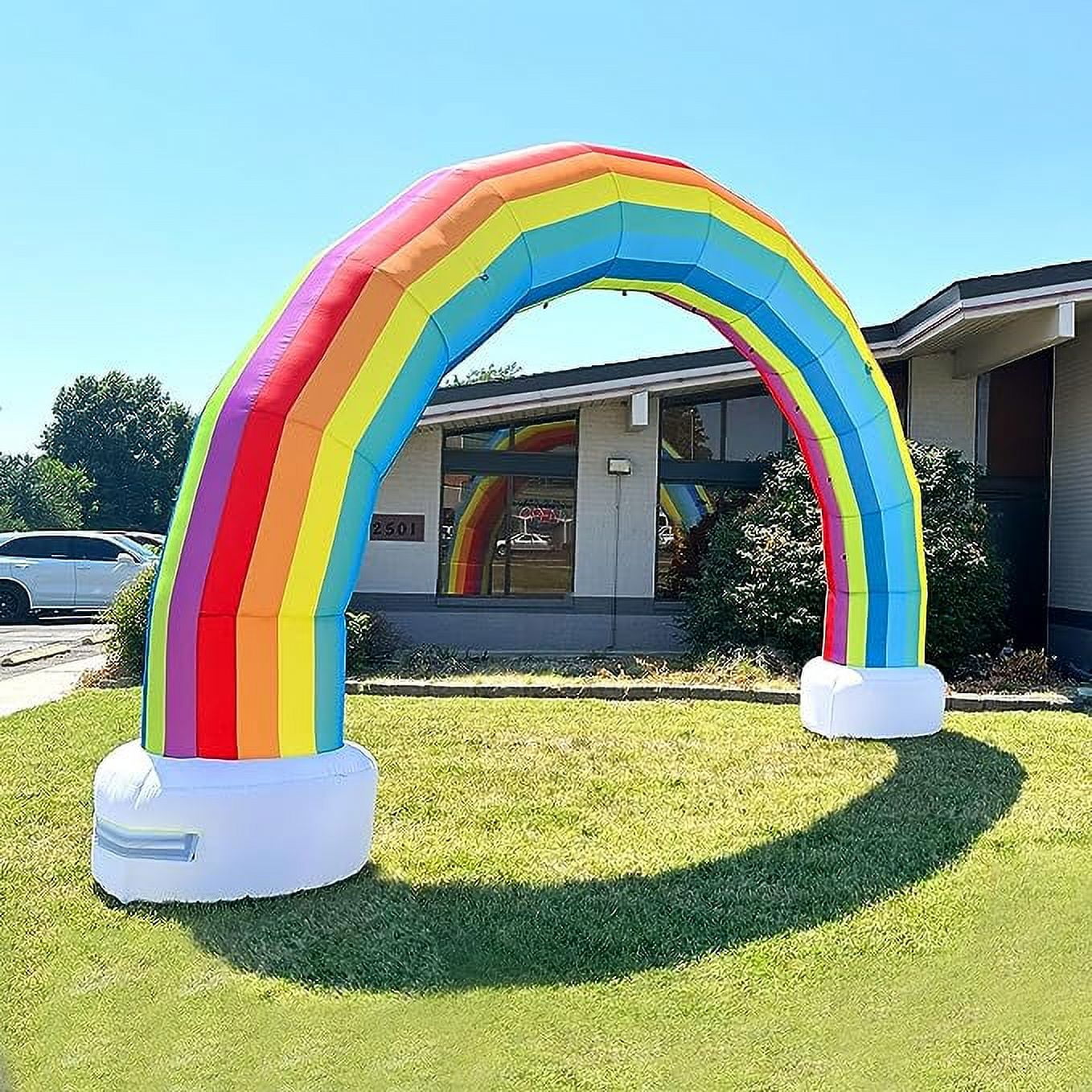 Inflatable Rainbow Arch 20ft with Bulit-in Blower - Walmart.com