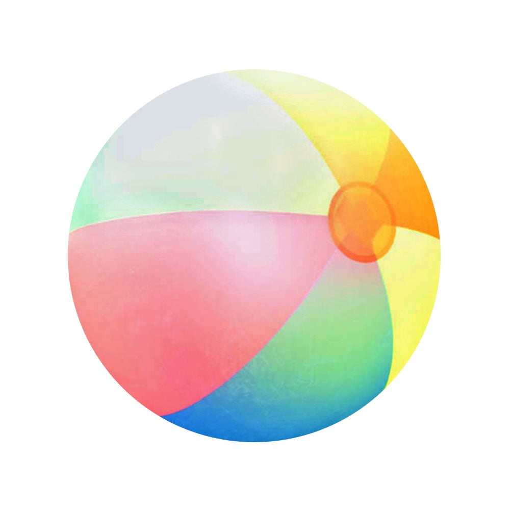 Inflatable Rainbow Beach Ball Summer Funny Water Fun Play Beach Ball ...