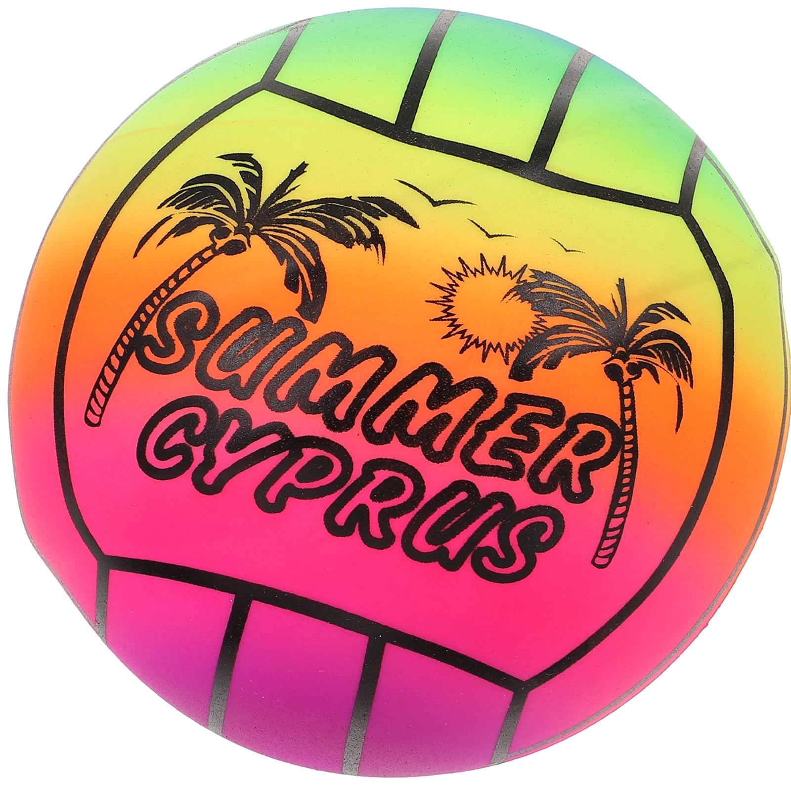Inflatable Rainbow Volleyballs Beach Ball Sports Pool Ball Indoor and ...