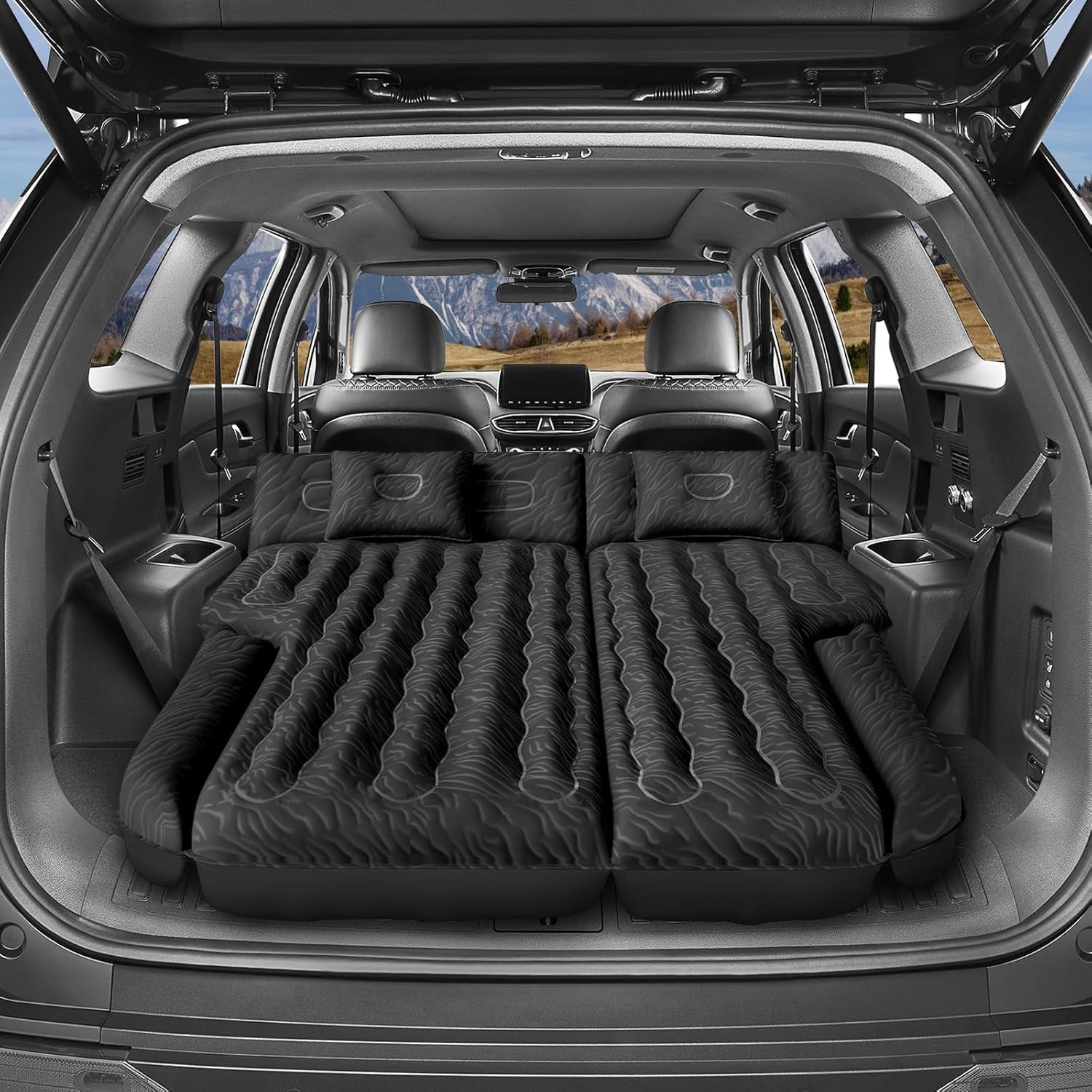 Inflatable SUV Air Mattress: Double-Sided Flocking Car Mattresses for ...