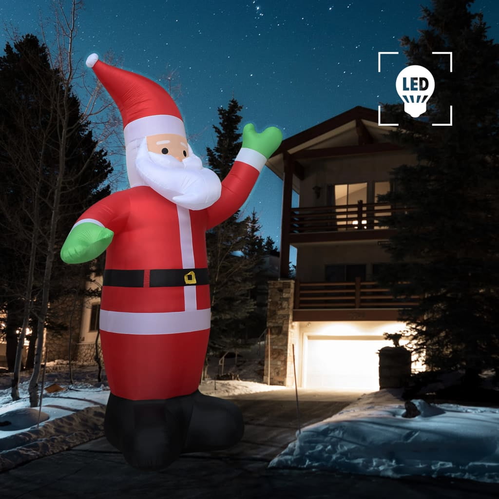 Inflatable Santa Claus with LED Lights - 8ft Tall Outdoor Christmas ...