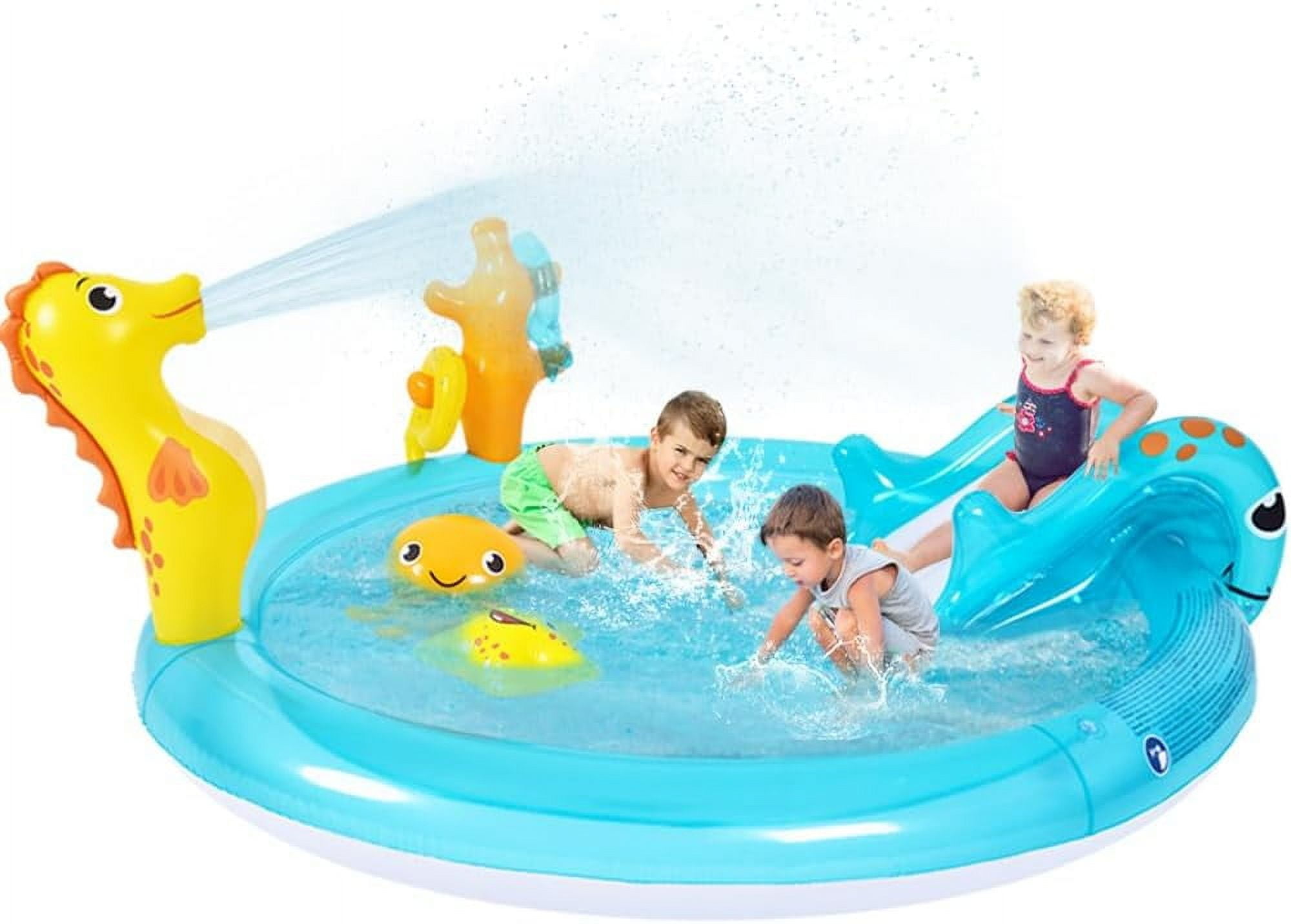 Inflatable Sea Animal Play Center, Inflatable Kids Swimming Pool with ...