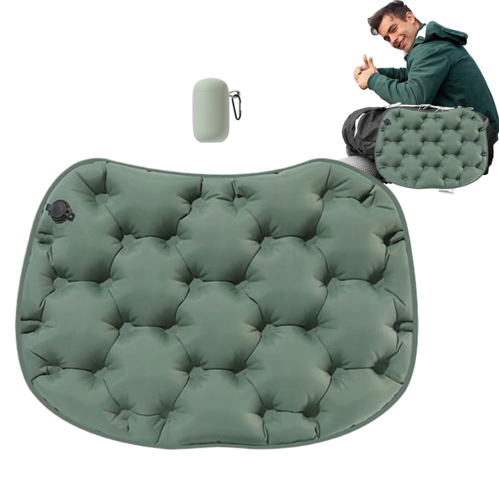 Inflatable Seat Cushion | Airplane Air Sitting Pad with Storage Case ...