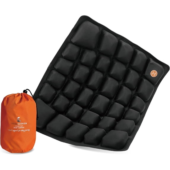 Inflatable Seat Cushion for Airplane & Travel – Portable Inflatable Pad ...