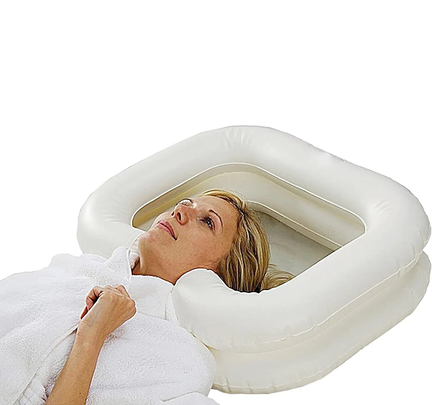 Inflatable Shampoo Basin for Bedside, Shampoo Tub for Locs, Portable ...