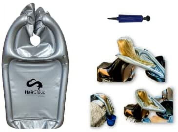 Inflatable Shampoo Funnel Cape for Washing Hair in Any Chair and Basin ...