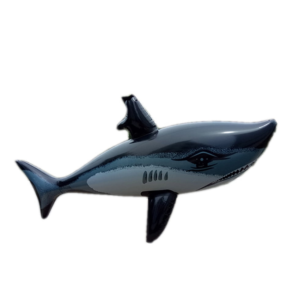 Inflatable Shark Toys Swimming Pool Safety Float Water Playing for Kids ...