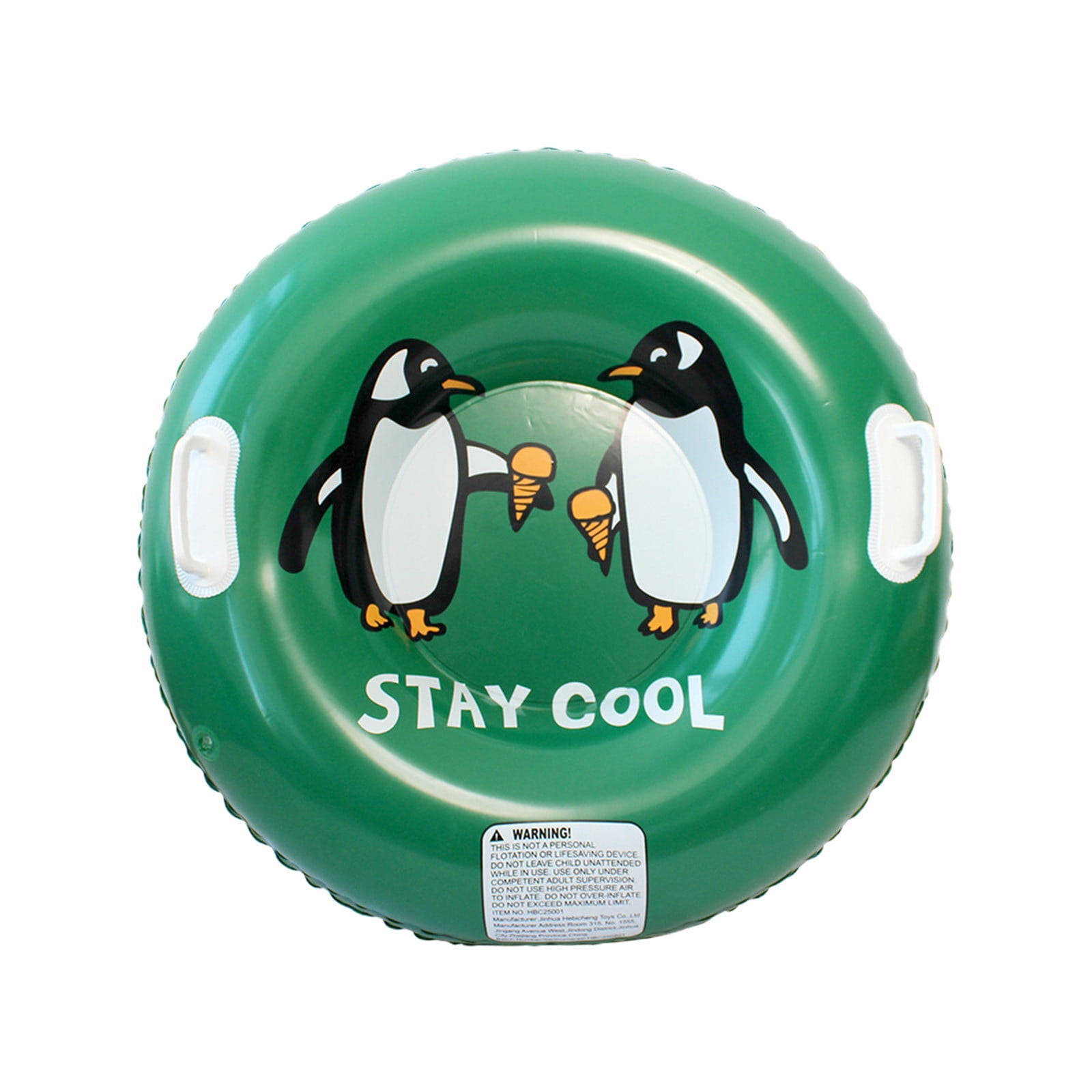 Inflatable Snow Tube Sled with Handles - Thickened Heavy-Duty PVC Hard ...