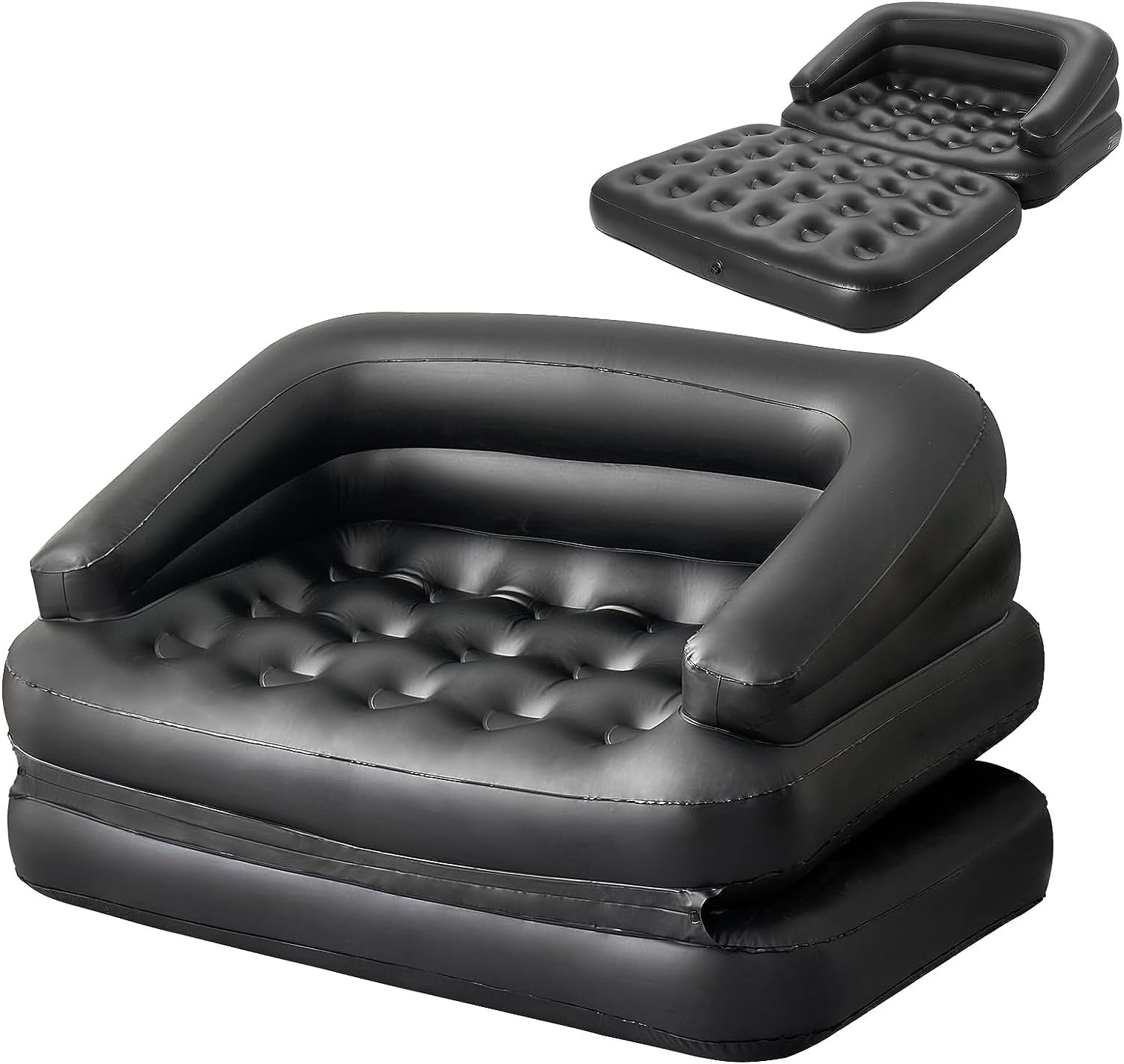 Inflatable Sofa Bed for Camping, Pool Float Couch Outdoor Mattress Bed ...