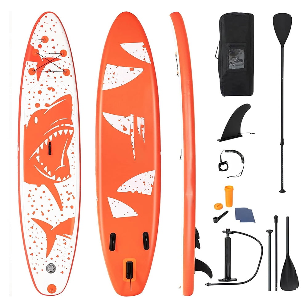 Inflatable Stand up Paddle Board, 11' SUP 6" Thick, Surfboard with ...