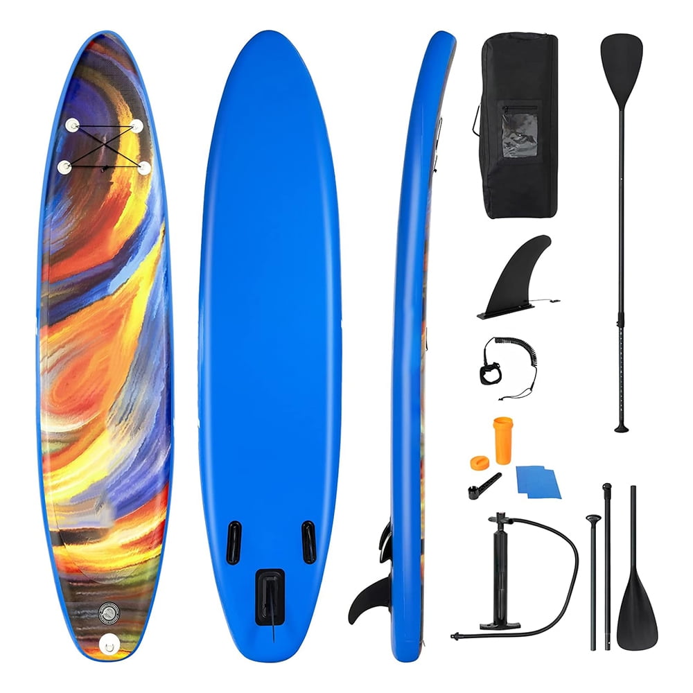 Inflatable Stand up Paddle Board, 11' SUP 6" Thick, Surfboard with ...
