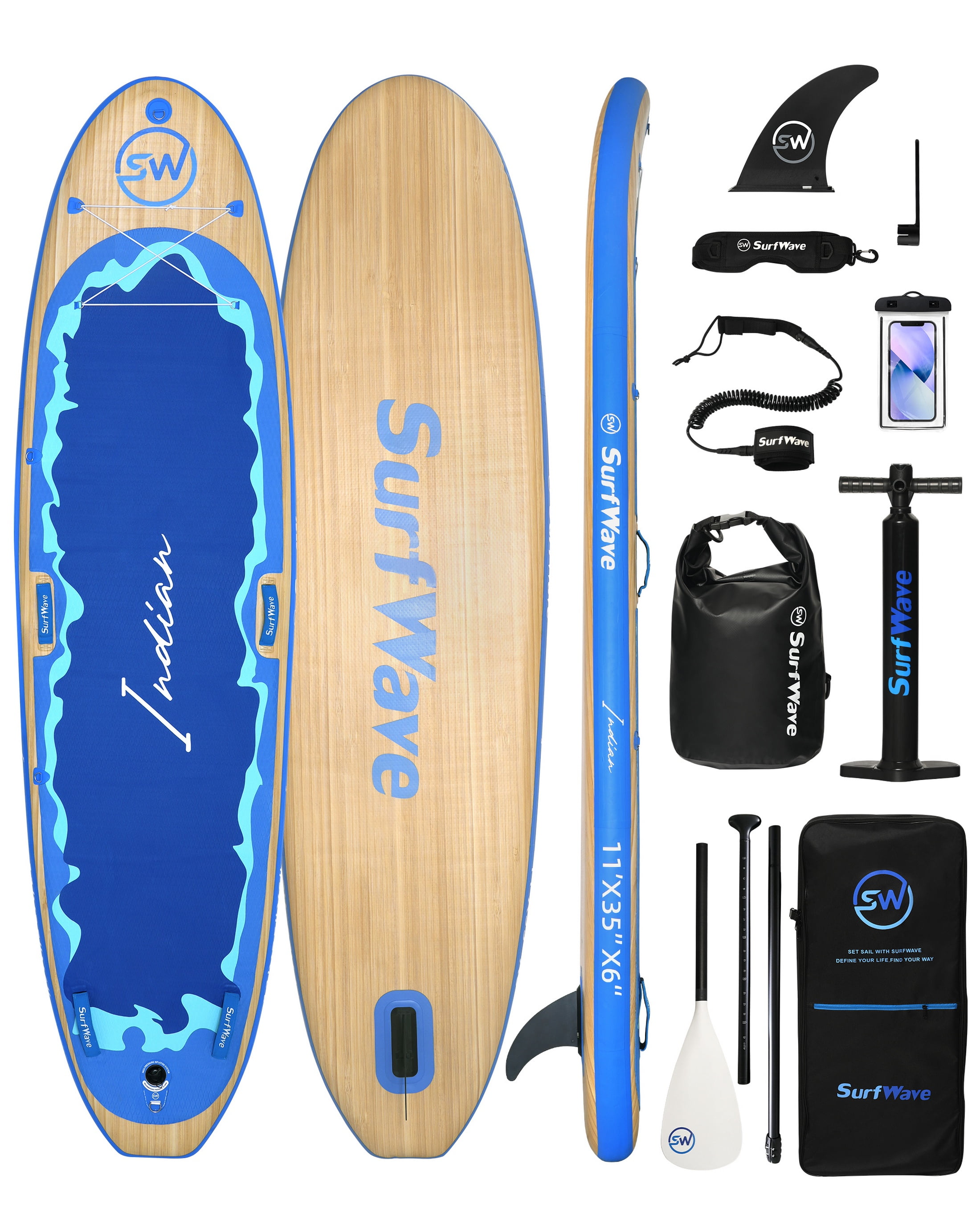 Inflatable Stand Up Paddle Board For Adult, SEGMART 11' Inflatable ...
