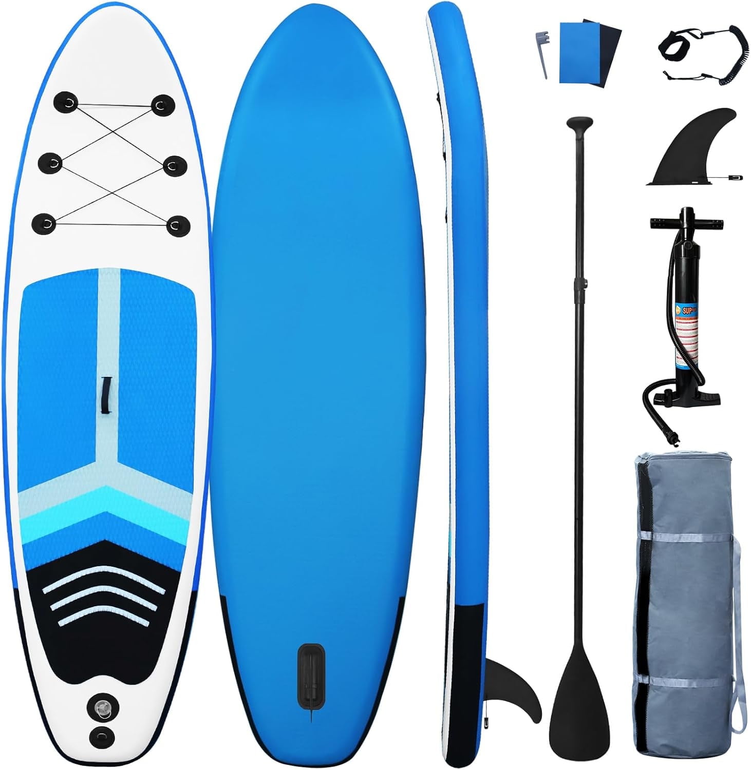 Inflatable Stand Up Paddle Board SUP Accessories & Carry Bag, Wide ...