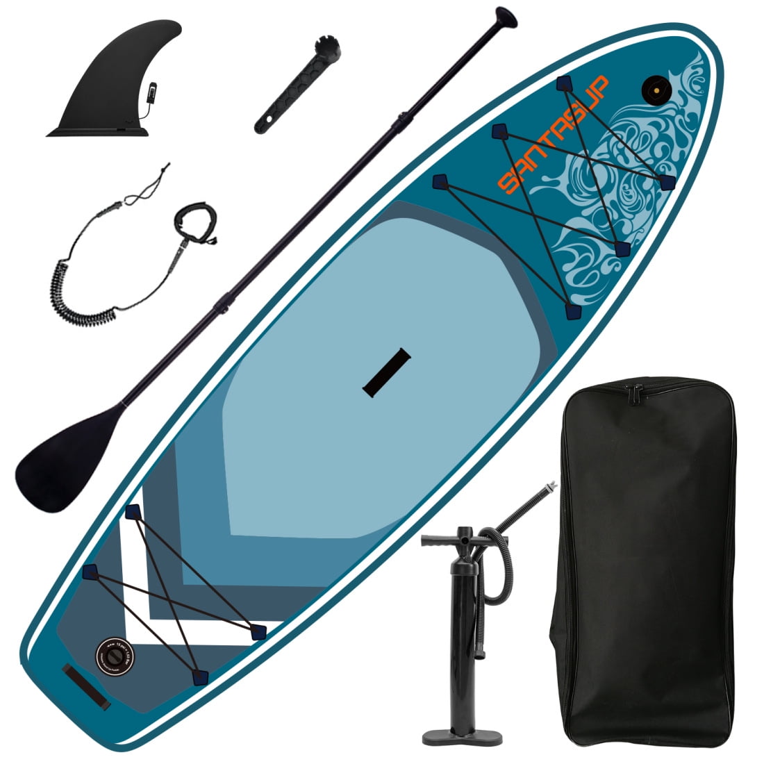 Inflatable Stand Up Paddle Board, 9.9'x33"x5" Paddleboard With Premium ...