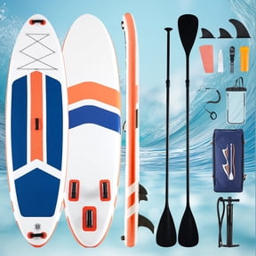 PROMARINE 10' Wide Inflatable SUP with Adjustable Paddle, Carry Bag ...