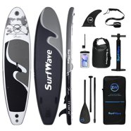 PROMARINE 10' Wide Inflatable SUP with Adjustable Paddle, Carry Bag ...