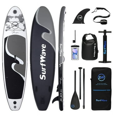 PROMARINE 10' Wide Inflatable SUP with Adjustable Paddle, Carry Bag ...
