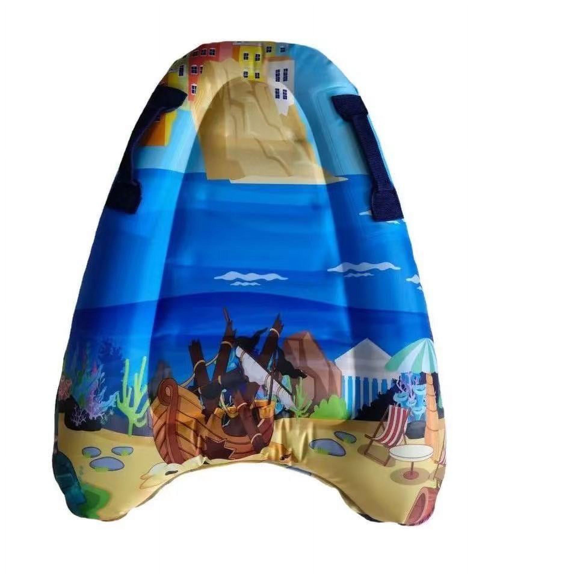 Inflatable Surf Board Inflatable Bodyboard with Handles Portable Surf ...