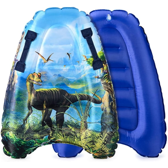 Inflatable Surf Body Board with Handles, Lightweight Swimming Floating ...