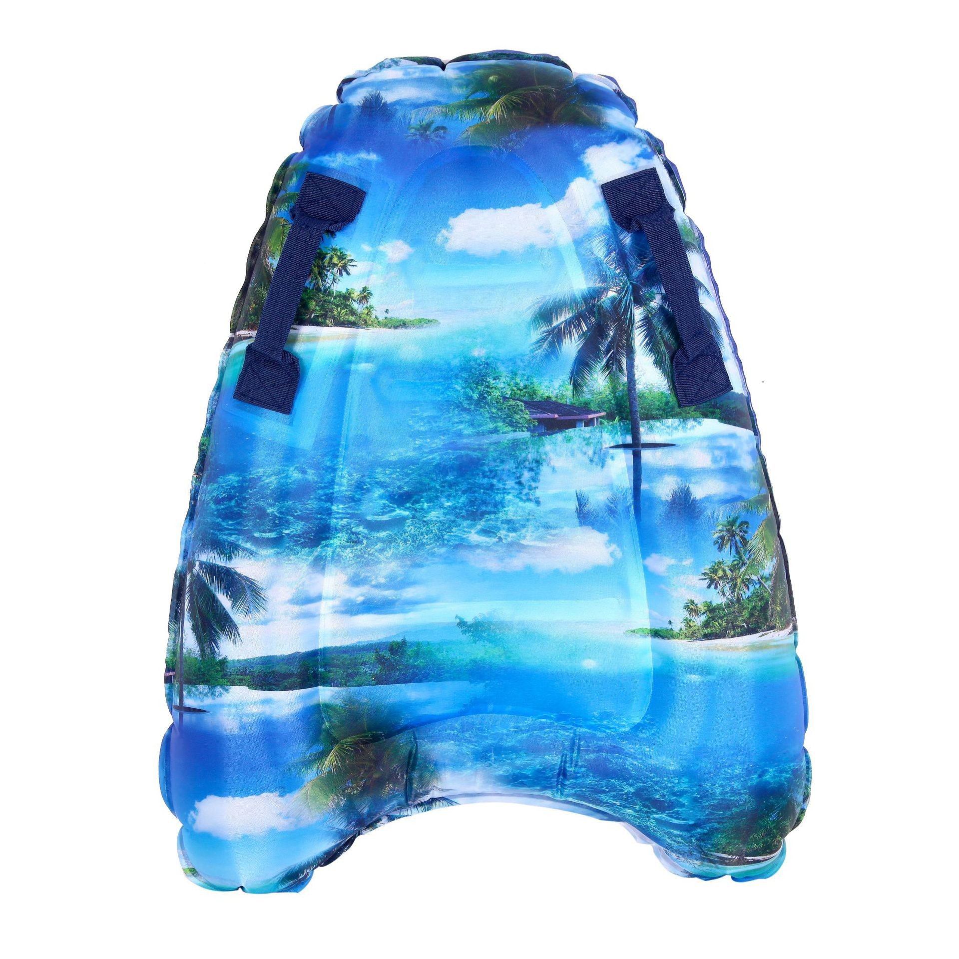 Inflatable Surf Body Board with Handles, Lightweight Swimming Floating ...