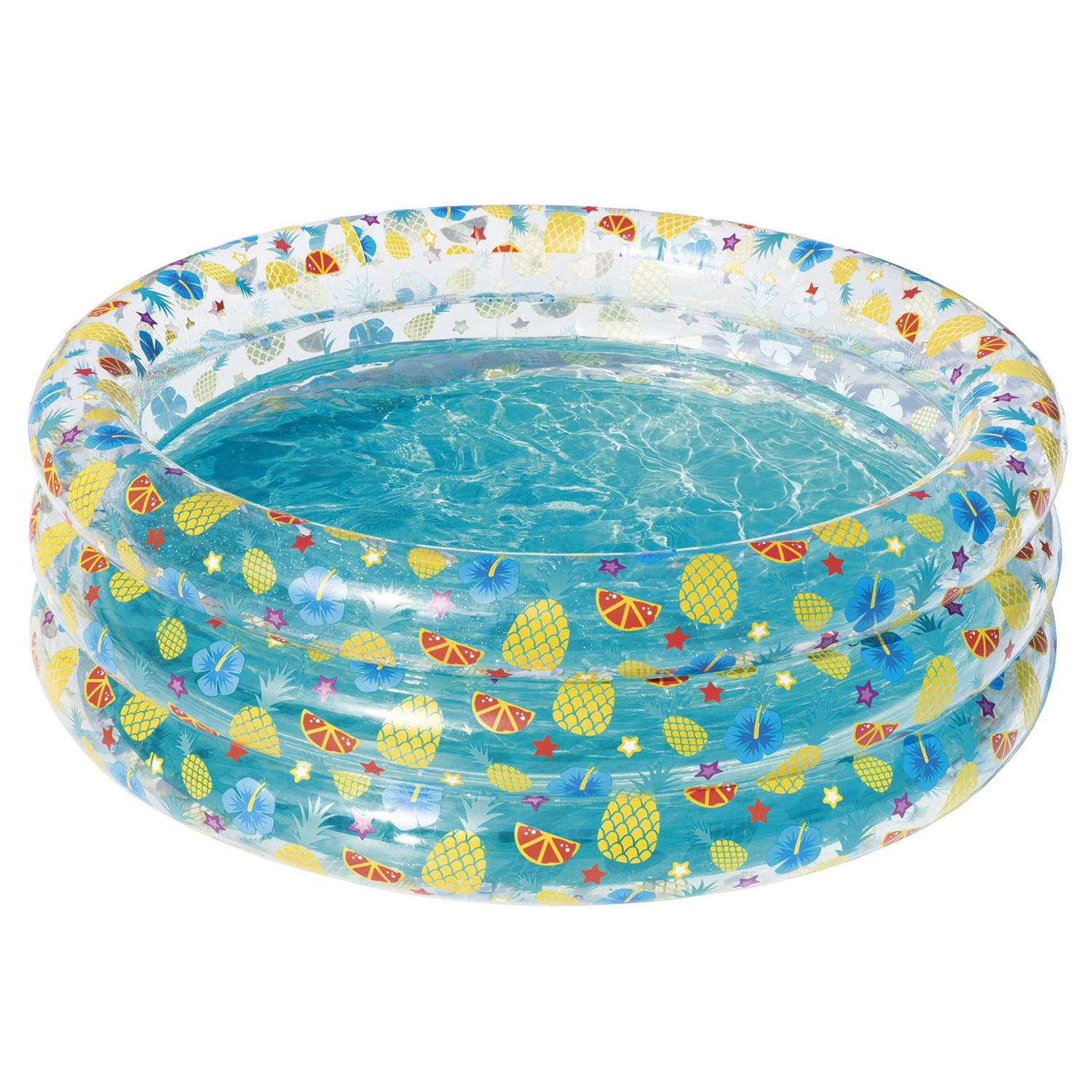 Inflatable Swimming Pool - 59x21in, Blow-Up for 3 Kids, Foldable Swim ...