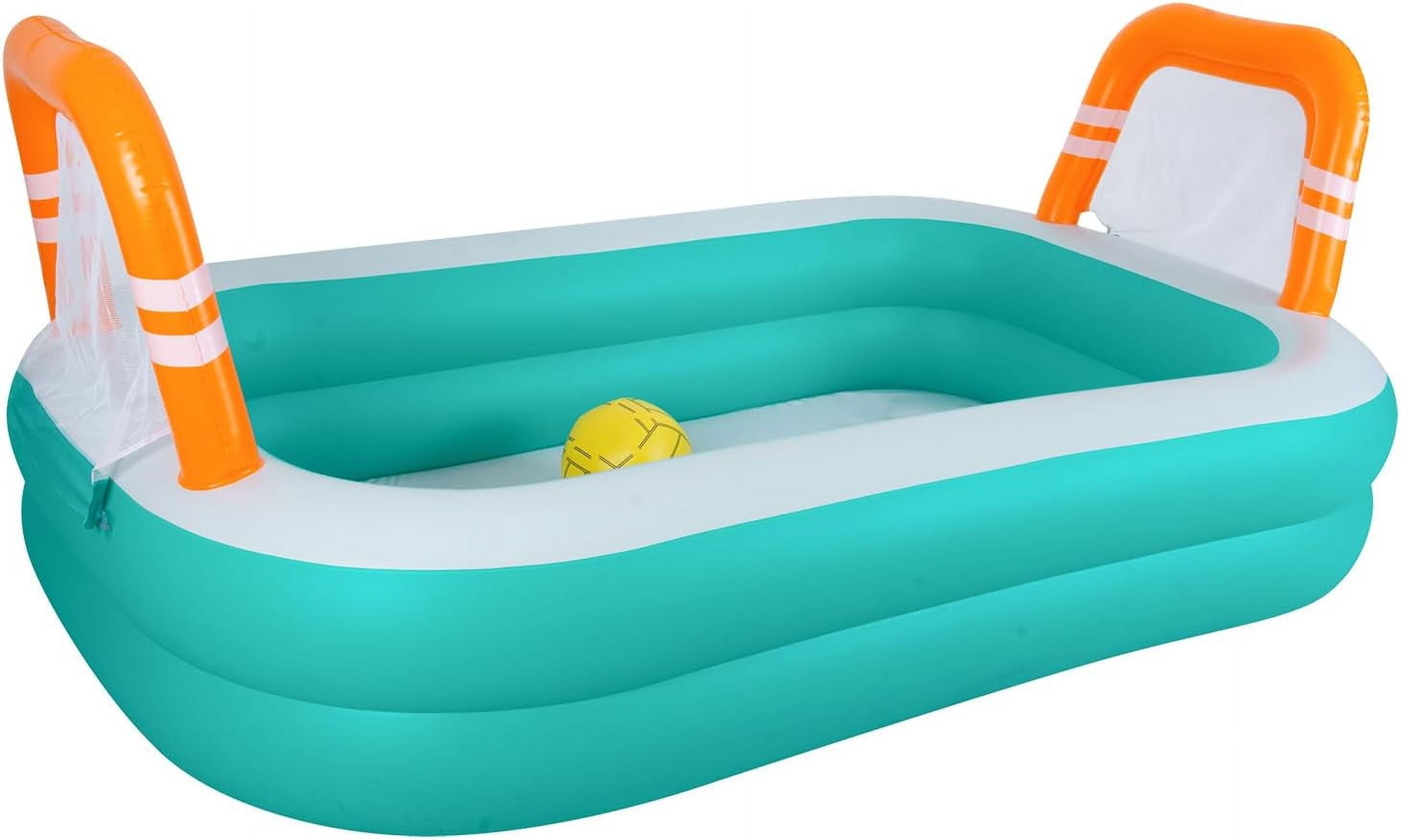 Inflatable Swimming Pool for Kids Outdoor Ground Rectangular Kiddie Pool - Walmart.com