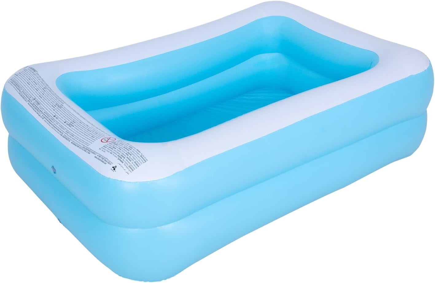 Inflatable Swimming Pool for Kids Outdoor Ground Rectangular Kiddie ...