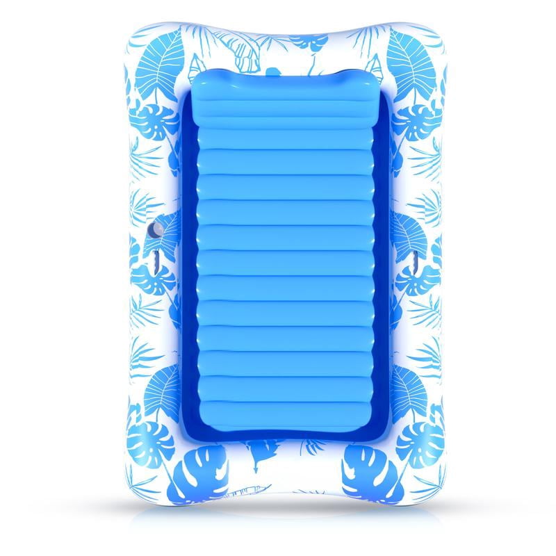 Inflatable Tanning Pool 83″ x 52″ Large Lounge Float With Cup Holder ...