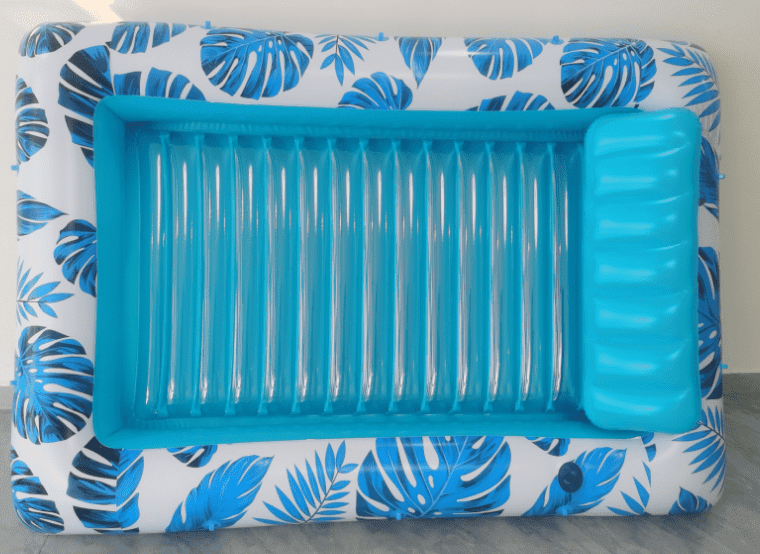 Inflatable Tanning Pool Lounger Float - 4 in 1 Sun Tan Tub Sunbathing ...