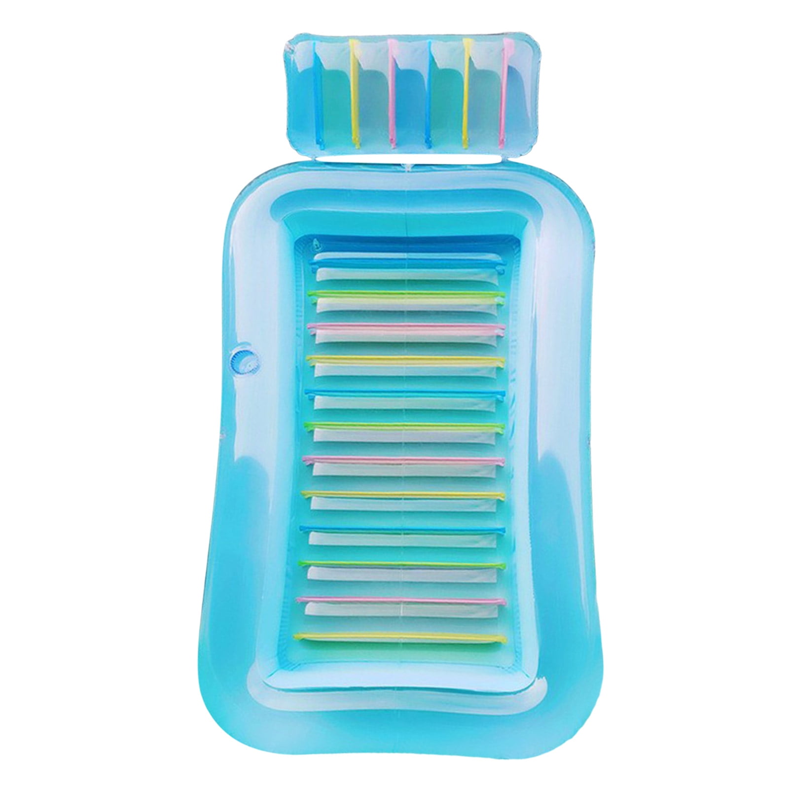 Inflatable Tanning Pool Lounger Float with Pillow, 4 In 1 Suntan Tub ...