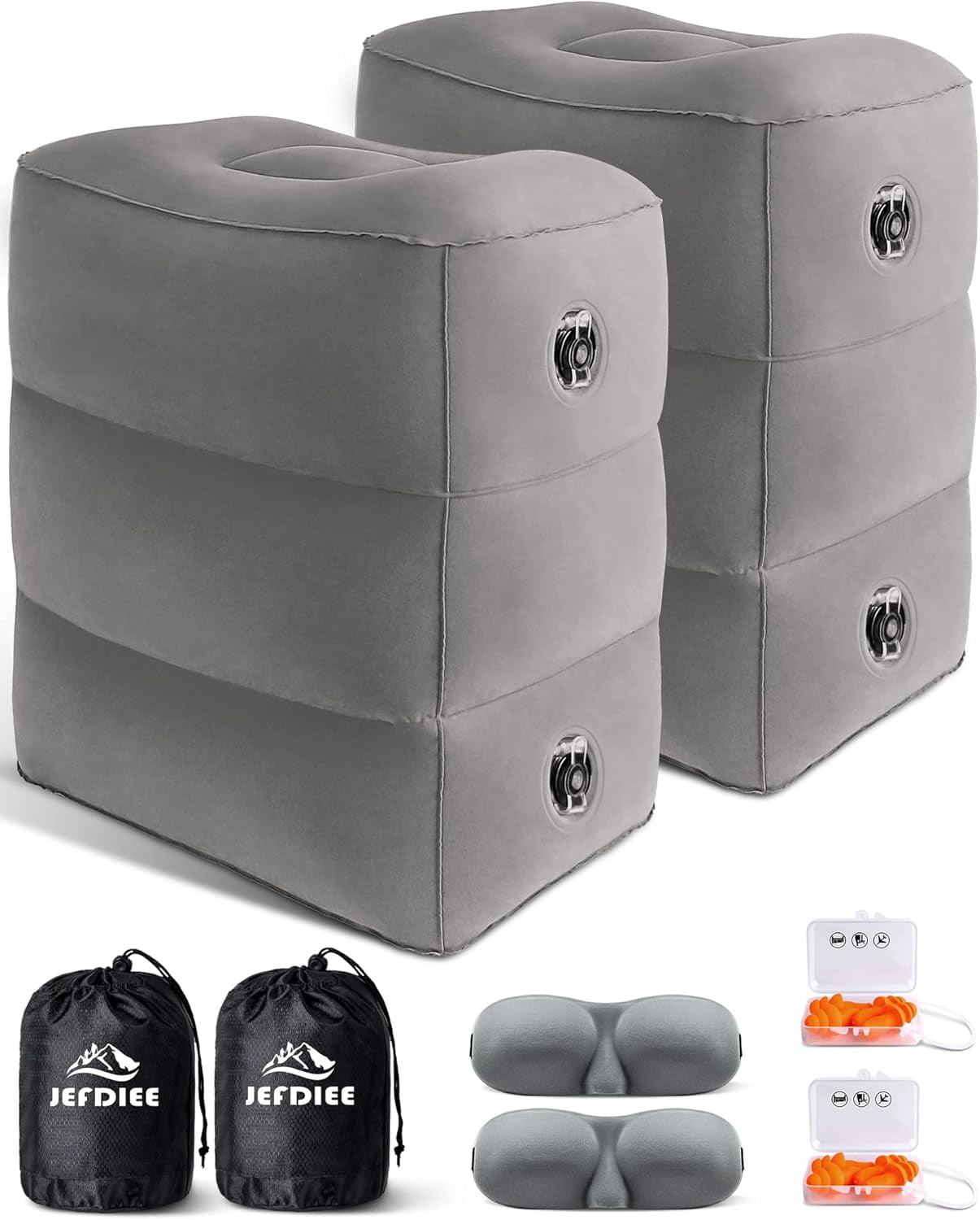 Inflatable Travel Foot Rest Pillow,Kids Airplane Bed,Adjustable 3 ...