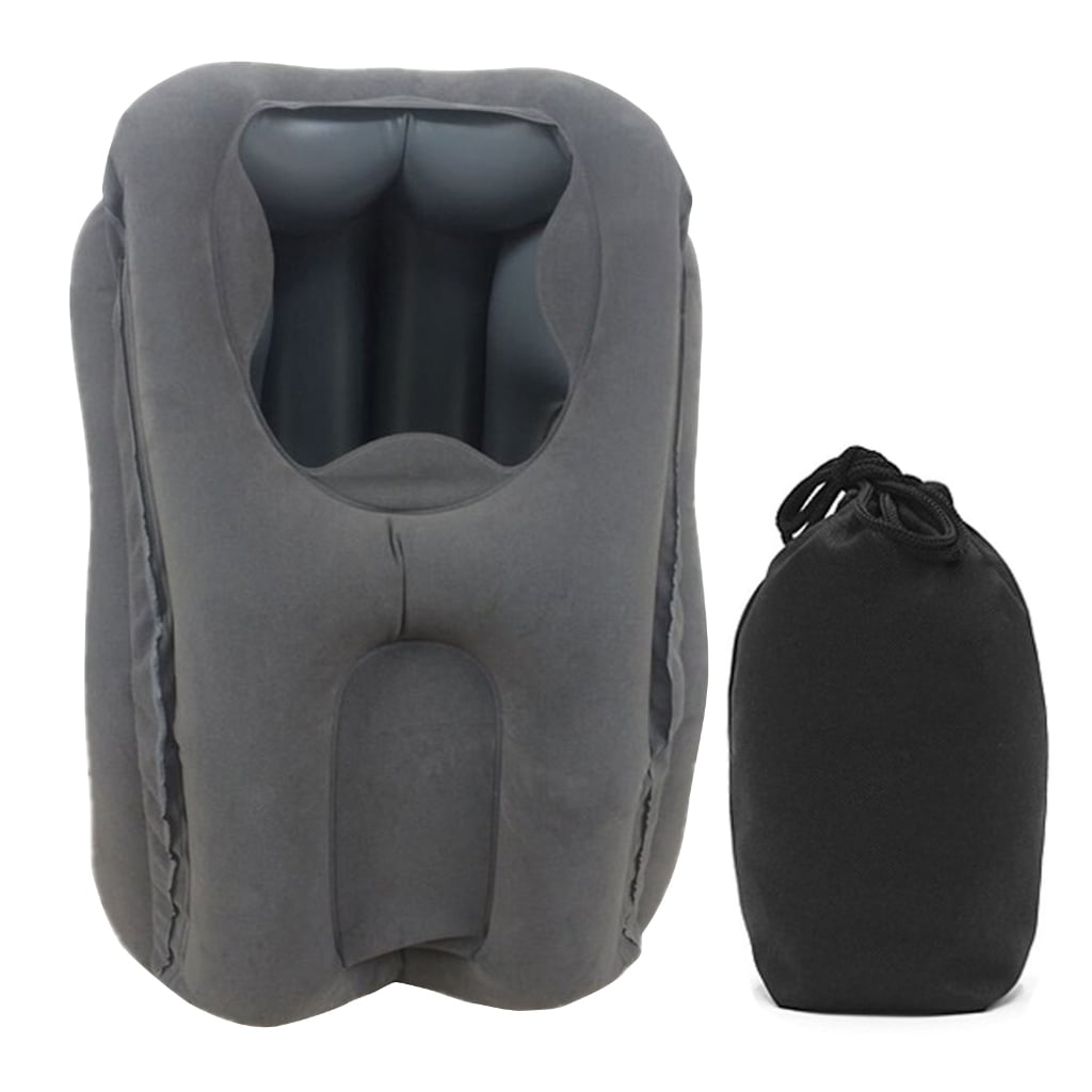 Inflatable Travel Pillow for Airplane Plane Car Office Rest Neck Nap ...