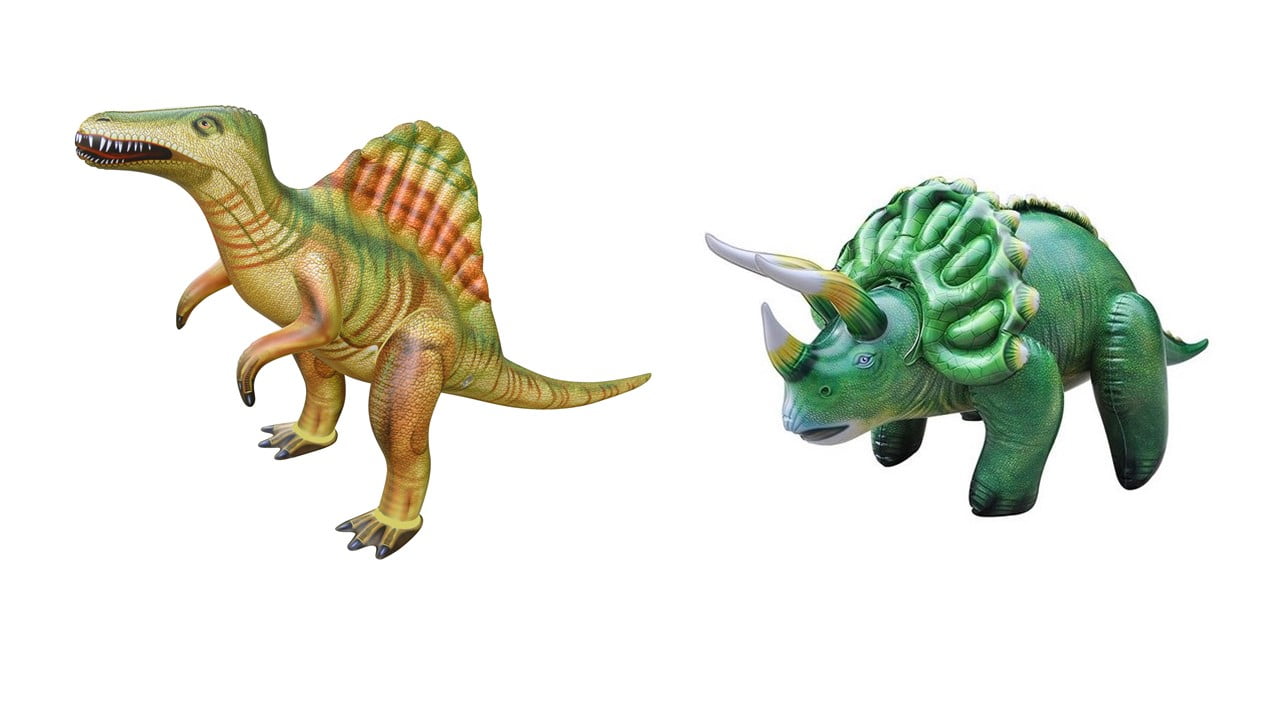 Inflatable Triceratops Spinosaurus Dinosaur Jurassic Toy Party Gift ...