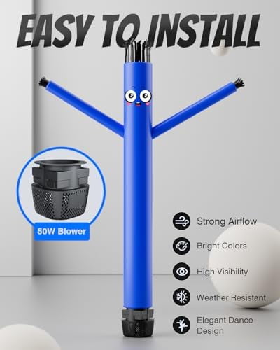 Inflatable Tube Man with Blower: 6 FT Tall Wacky Waving Inflatable Tube ...