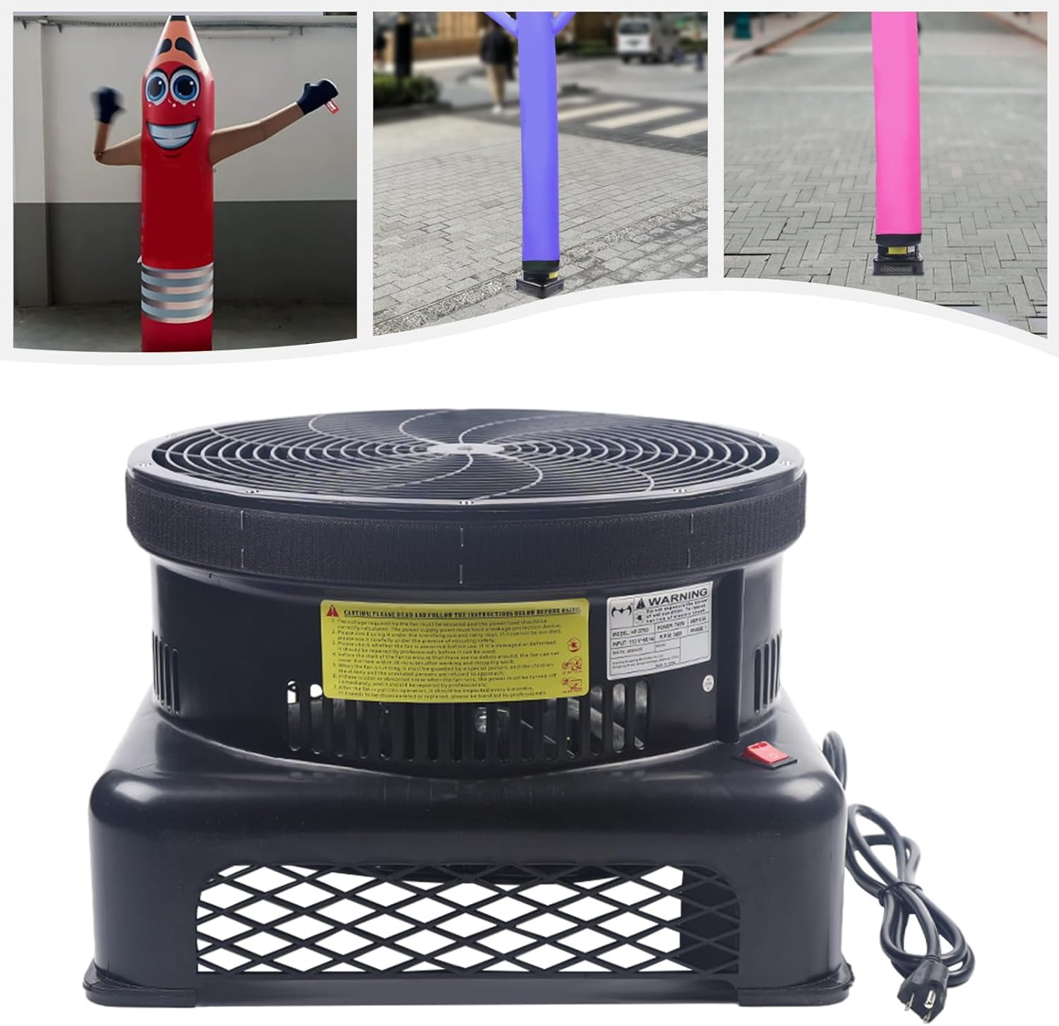 Inflatable Tube Man Blower, Blower Fan 110V 550W for Inflatable Wind ...