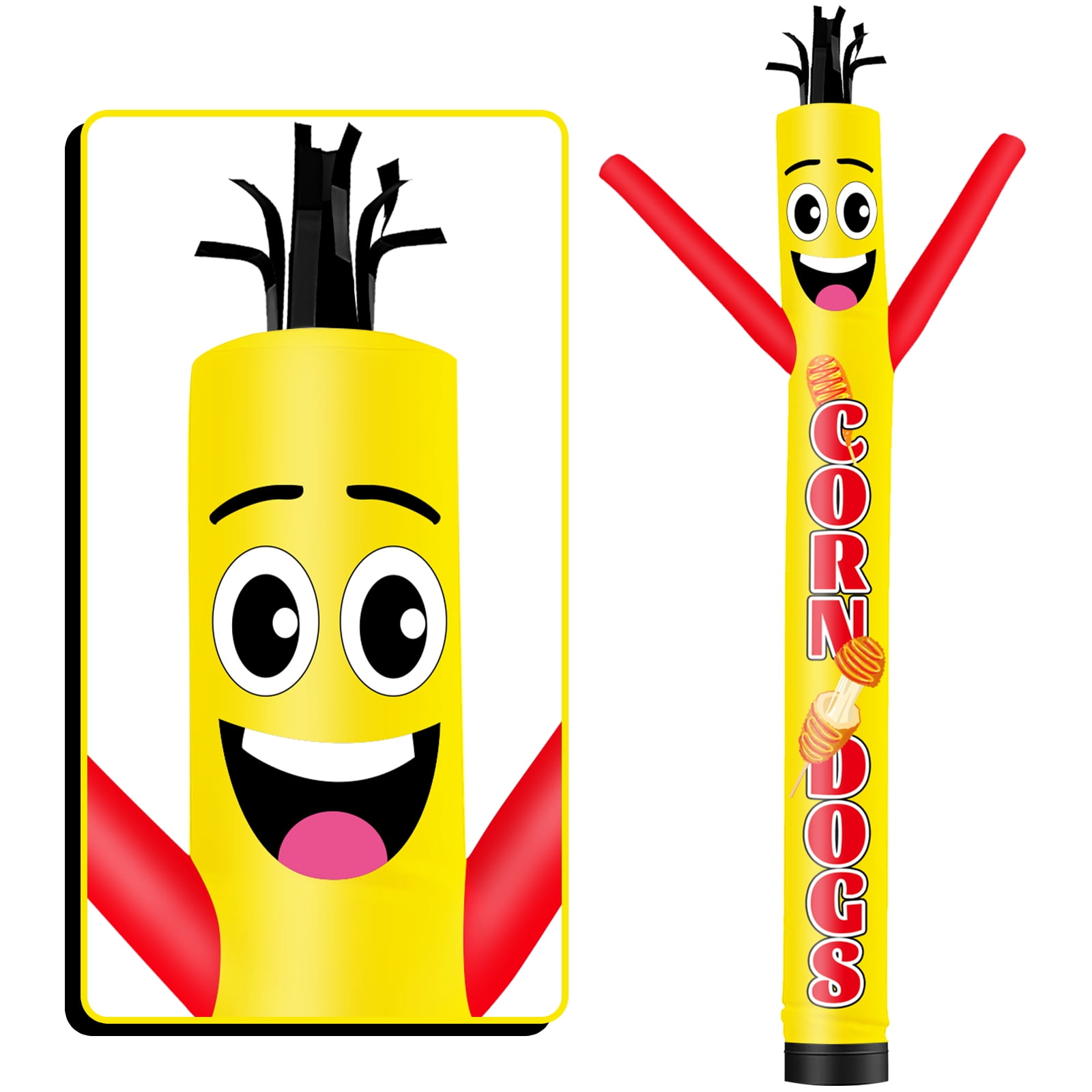 Inflatable Tube Man Corn Dogs Wacky Wavy Dancing Guy for Outdoor ...