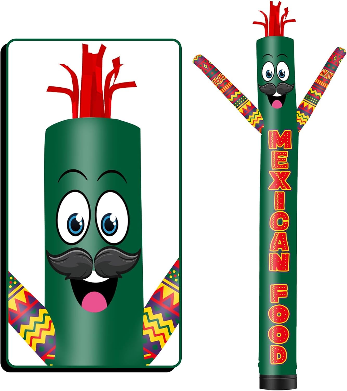 Inflatable Tube Man Mexican Food Wacky Wavy Dancing Guy for Outdoor ...