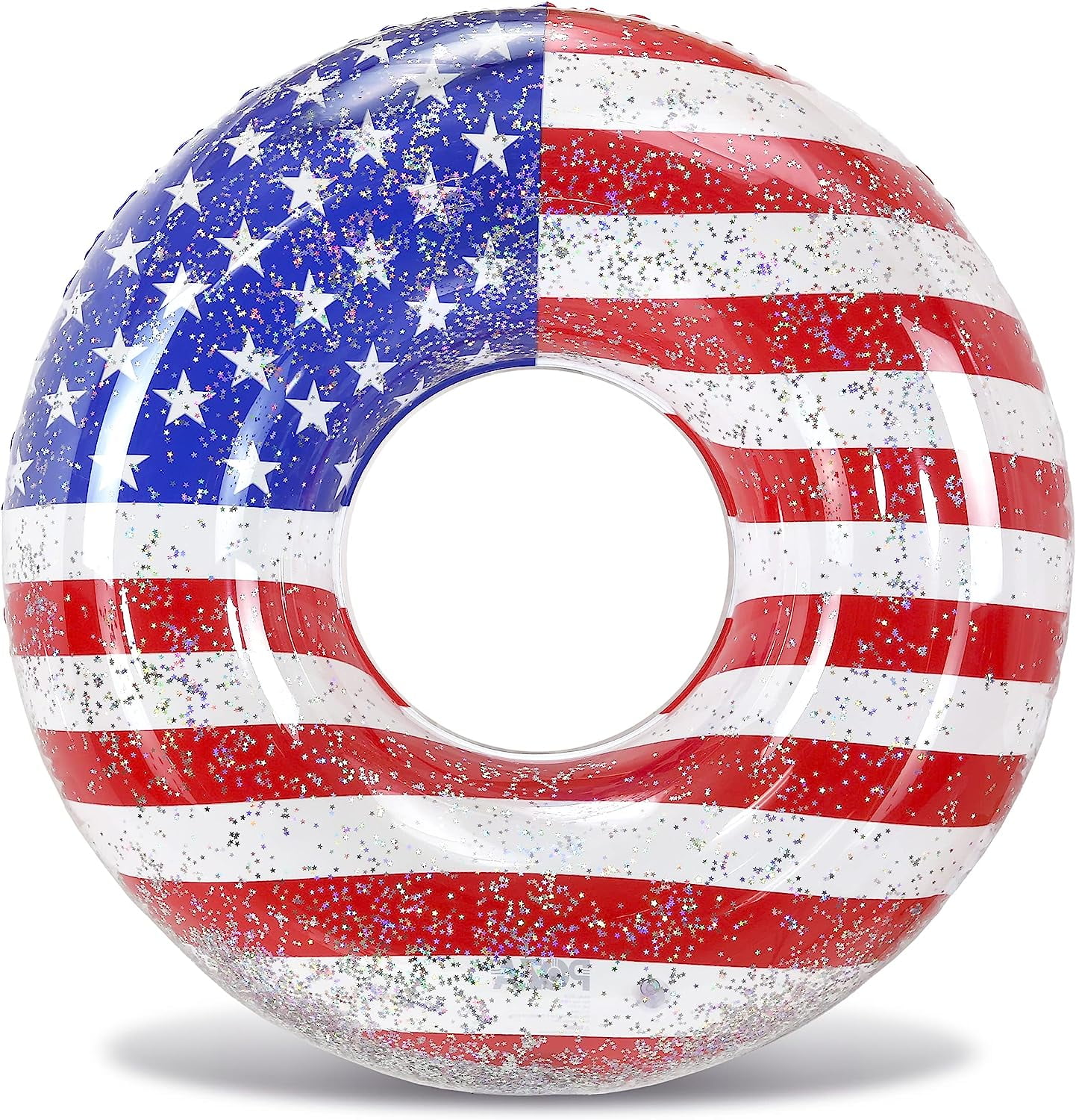 Inflatable USA Pool Float - Luxurious Fun Lounger Filled with Sparkle ...