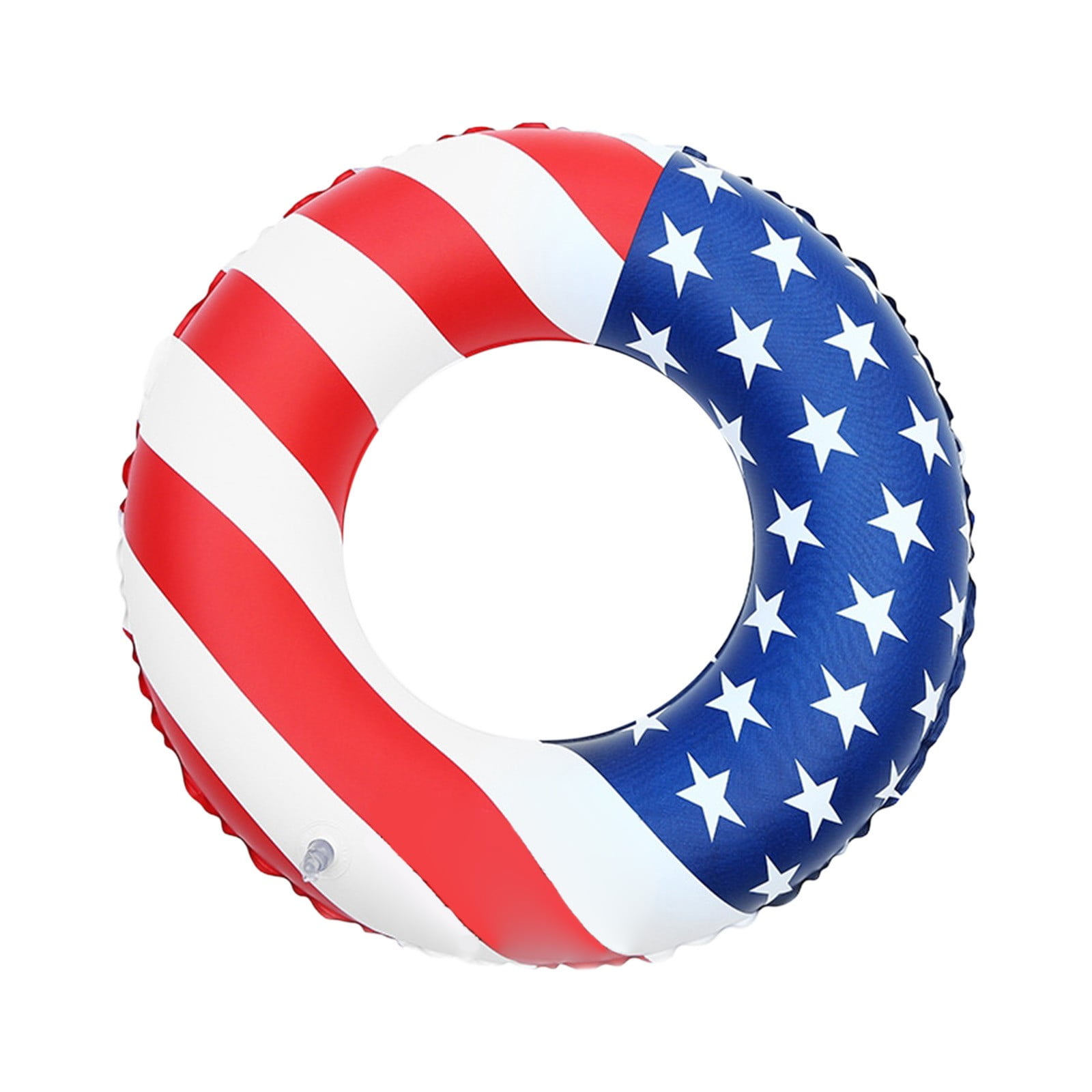 Inflatable USA Pool Float Tube USA Flag Swimming Rings Filled With ...