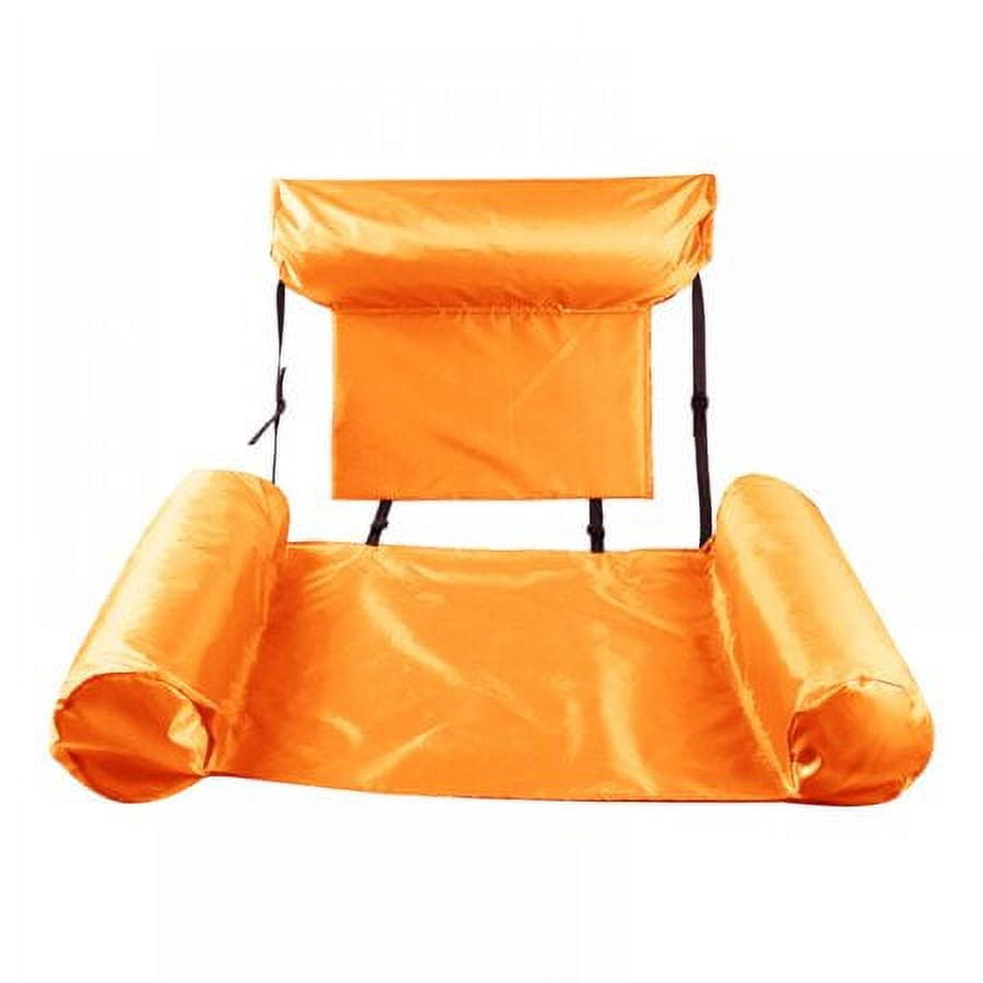 Inflatable Water Hammock Pool Float Floating Bed Lounge Chair Foldable ...