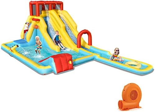 Inflatable Water Slide, 20.5x11FT Mega Waterslide Park for Kids ...