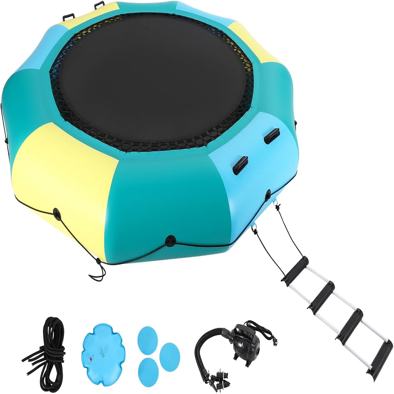 Inflatable Water Trampoline, 10FT 15FT,Recreational Floating Water ...
