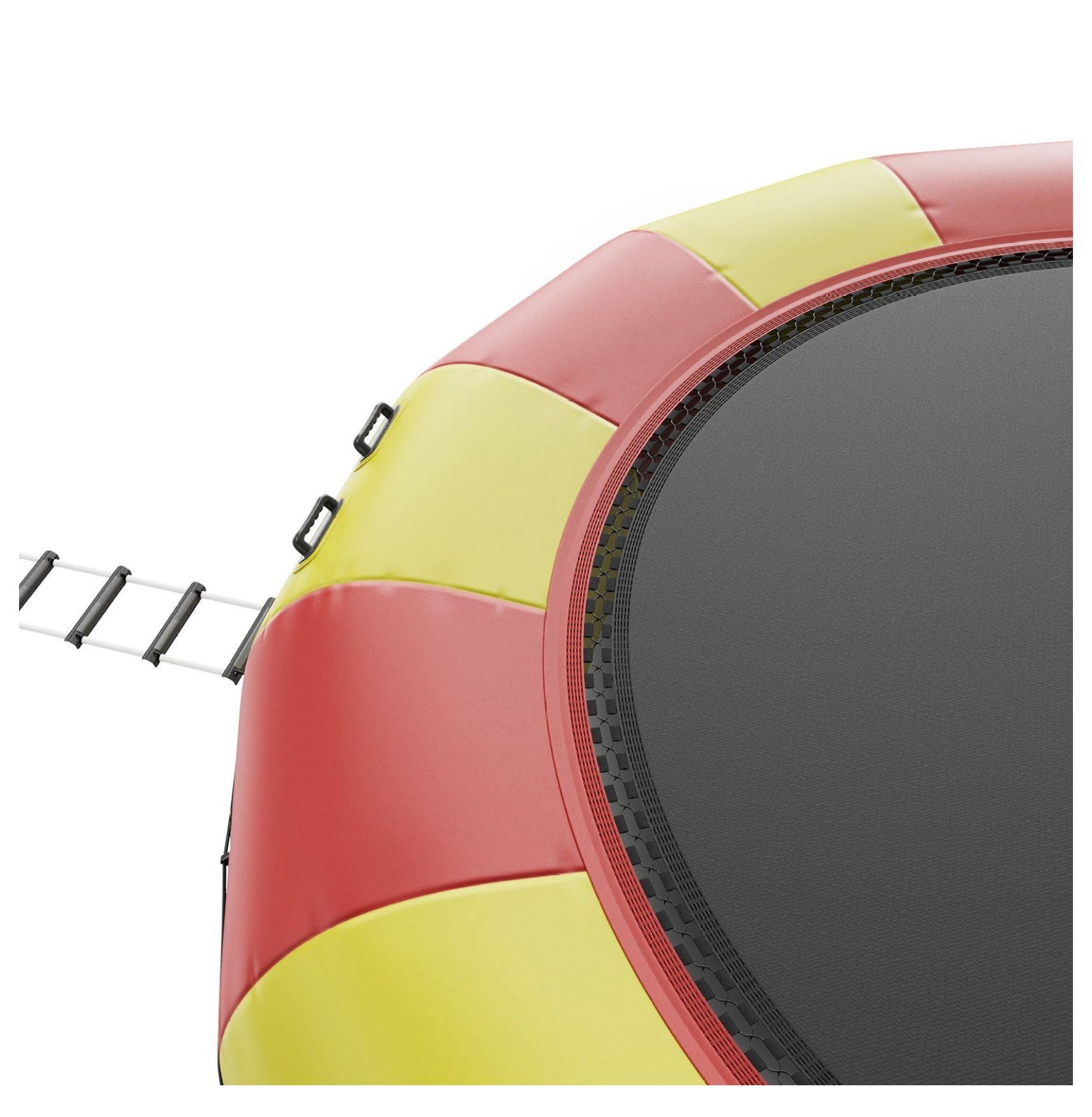 Inflatable Water Trampoline 17ft, Water Bouncer with Ladder & Pump ...